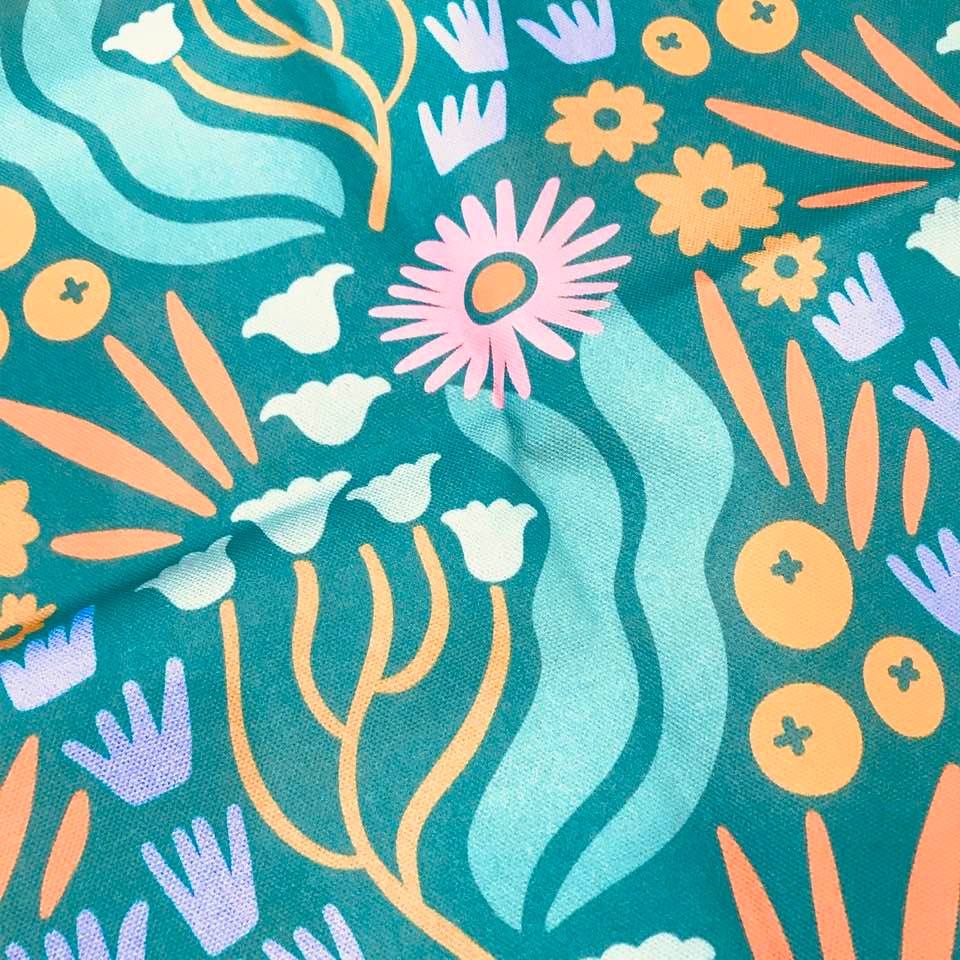 elizabeth olwen tea towel green – Birds Yard