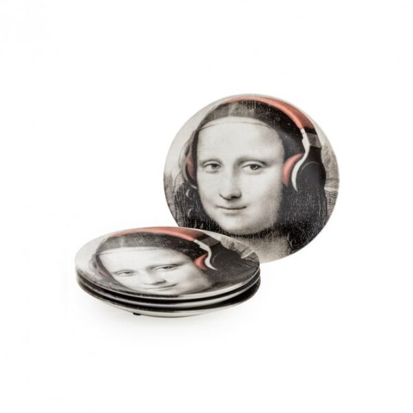 mona lisa headphones plate – Birds Yard