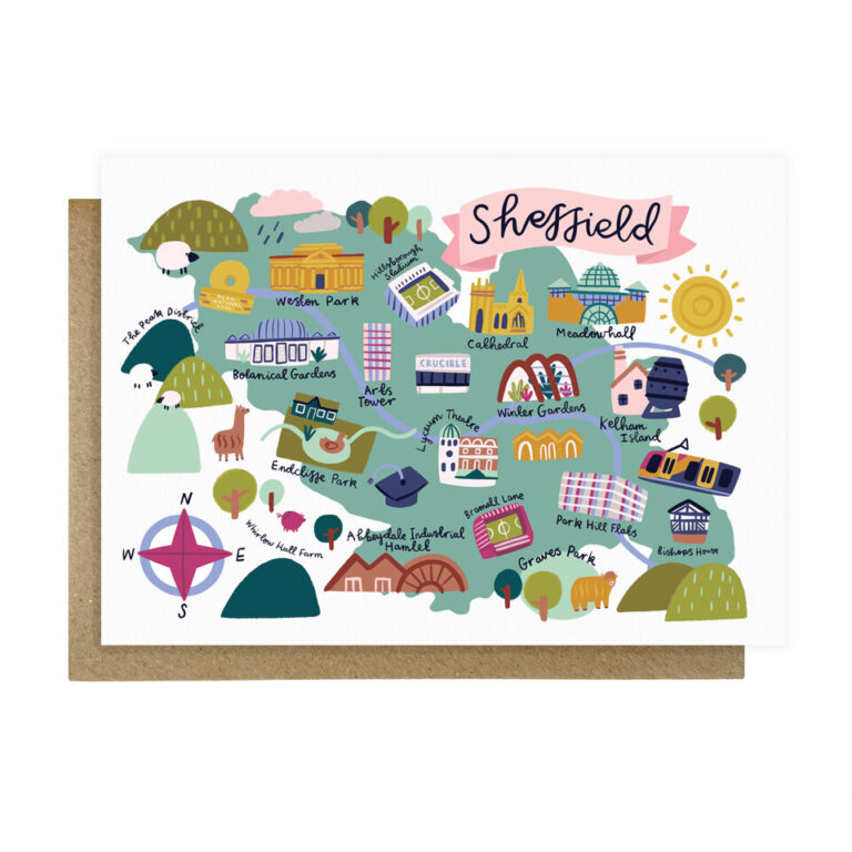 Sheffield Map Card – Birds Yard