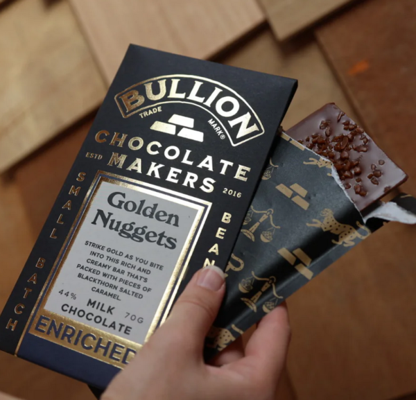 Bullion Golden Nuggets Chocolate Bar Birds Yard